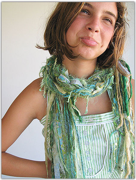 Green Rope Scarf – Sunshine Scarves